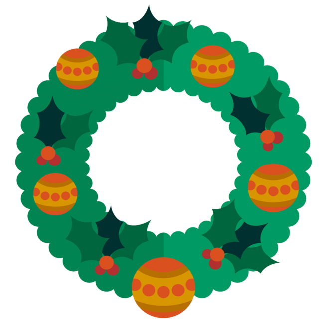 Free & Cute Christmas Wreath Clipart For Your Holiday Decorations ...