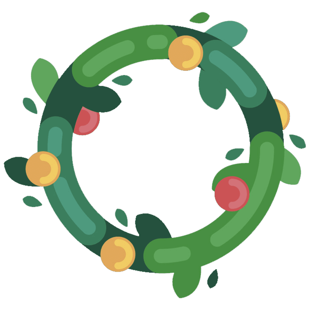Free & Cute Christmas Wreath Clipart For Your Holiday Decorations ...