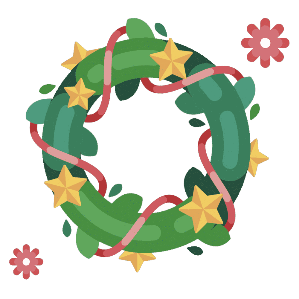 Free & Cute Christmas Wreath Clipart For Your Holiday Decorations ...