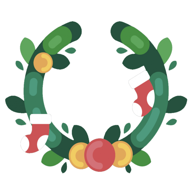 Free & Cute Christmas Wreath Clipart For Your Holiday Decorations ...