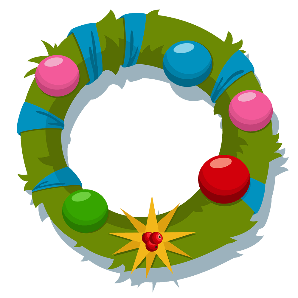 Free & Cute Christmas Wreath Clipart For Your Holiday Decorations ...