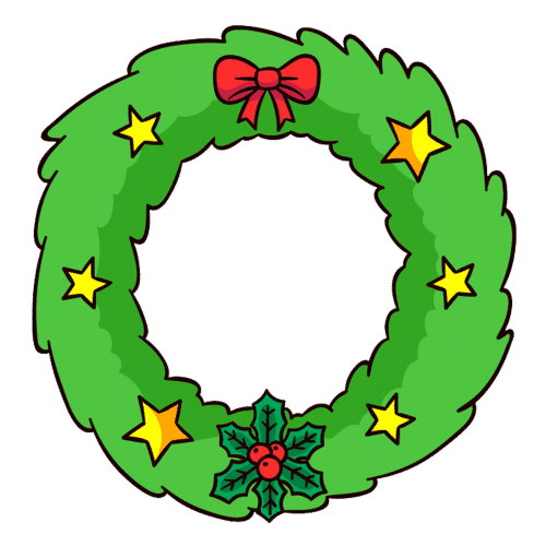 Free & Cute Christmas Wreath Clipart For Your Holiday Decorations ...