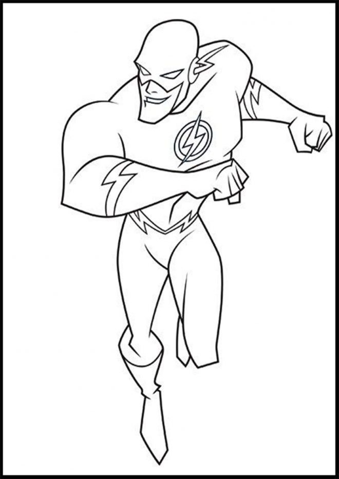 Free & Easy To Print Flash Coloring Pages - Tulamama