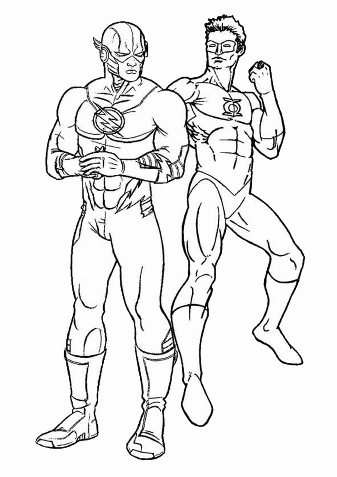 Free & Easy To Print Flash Coloring Pages - Tulamama