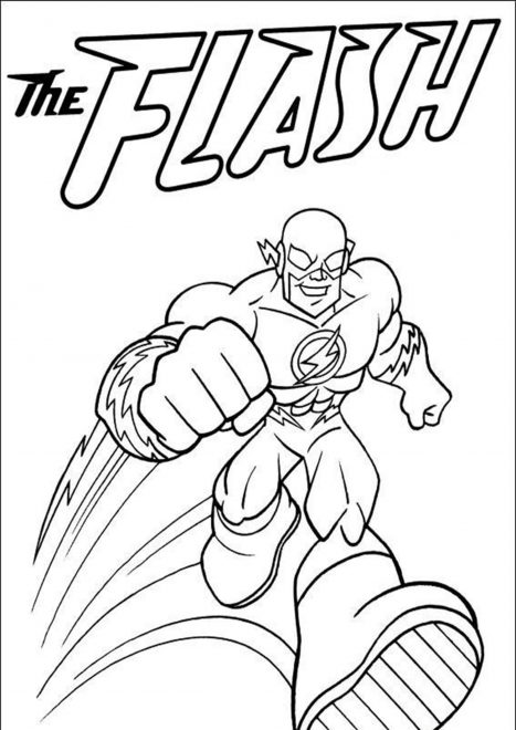 Free & Easy To Print Flash Coloring Pages - Tulamama