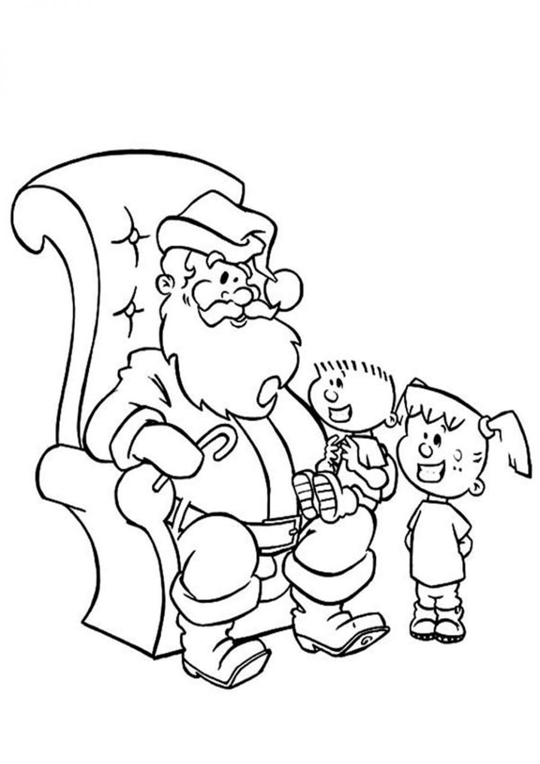 Free Printable Santa Coloring Pages For Kids - Tulamama