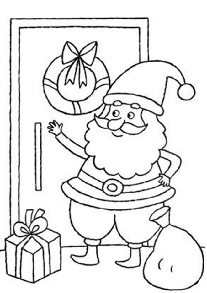 Free Printable Santa Coloring Pages For Kids - Tulamama