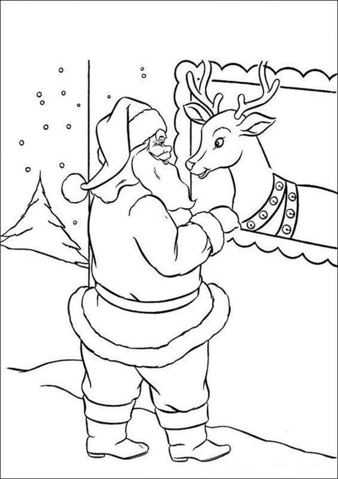 Free Printable Santa Coloring Pages For Kids - Tulamama