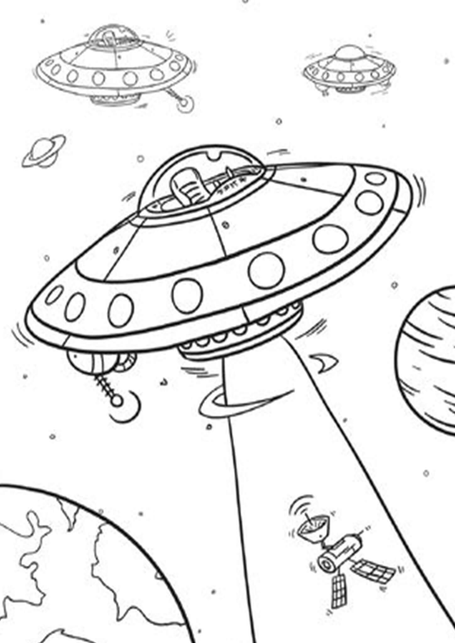 Free & Easy To Print Space Coloring Pages - Tulamama