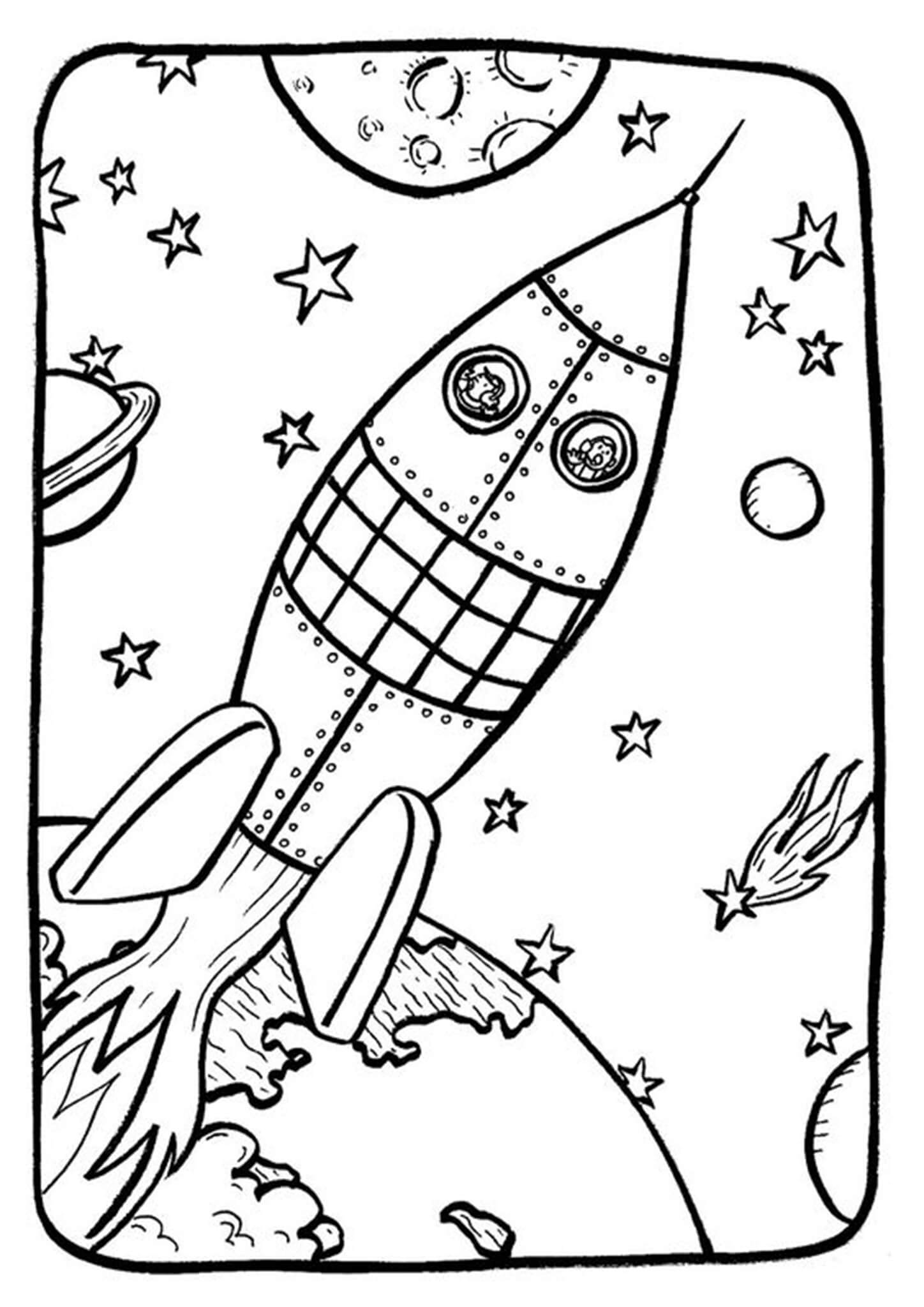 Free & Easy To Print Space Coloring Pages - Tulamama