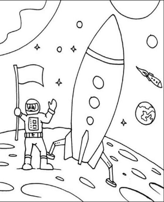Free & Easy To Print Space Coloring Pages - Tulamama
