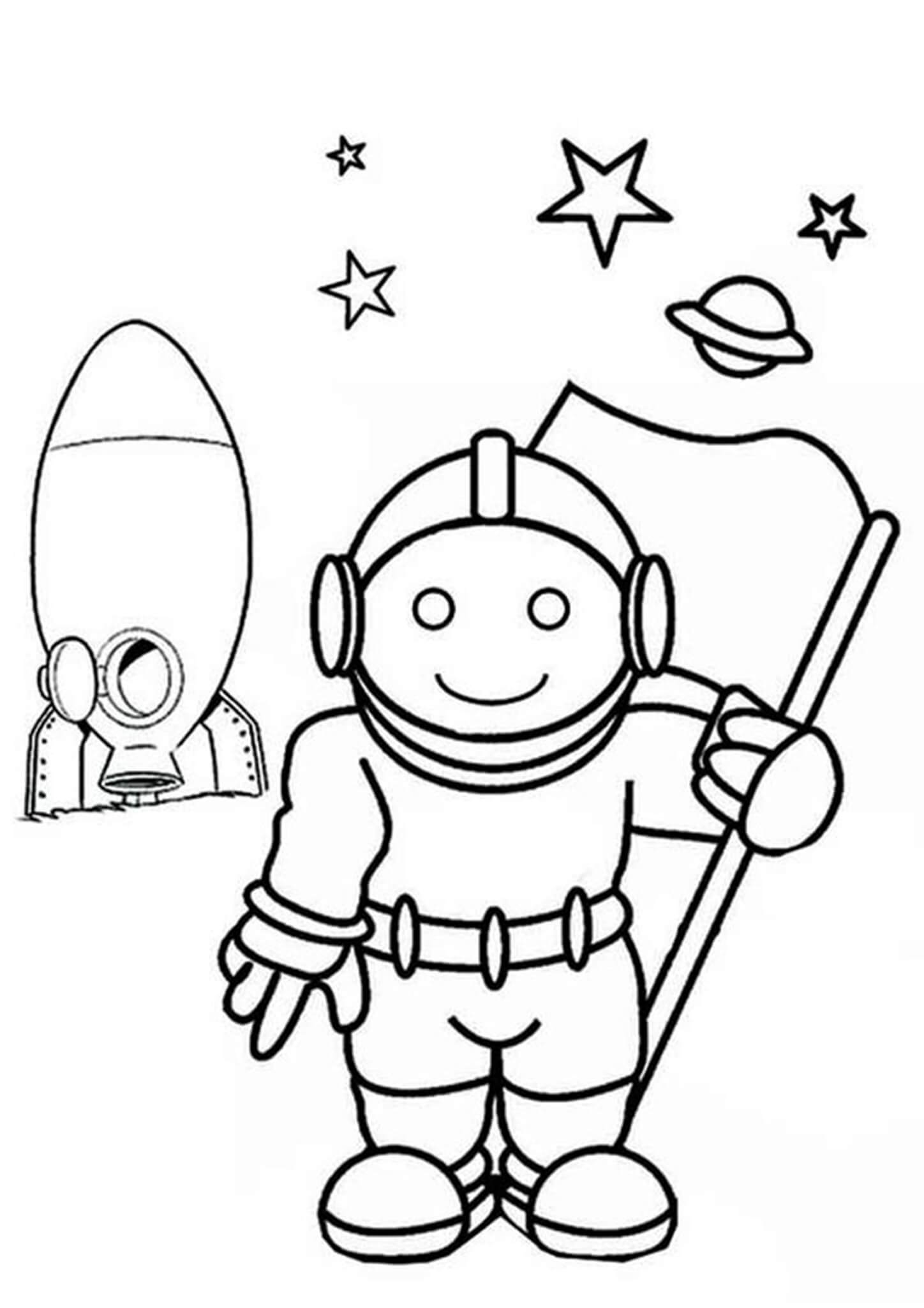 Free & Easy To Print Space Coloring Pages - Tulamama
