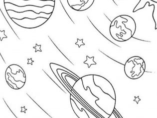 Free & Easy To Print Space Coloring Pages - Tulamama