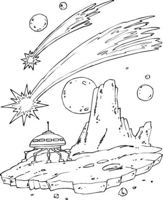 Free & Easy To Print Space Coloring Pages - Tulamama