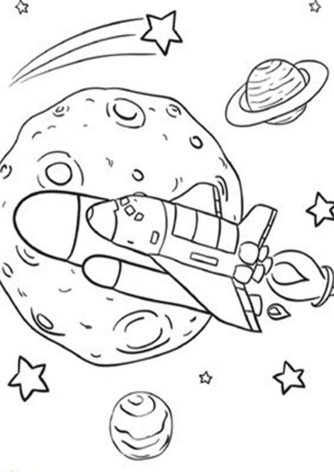 Free & Easy To Print Space Coloring Pages - Tulamama