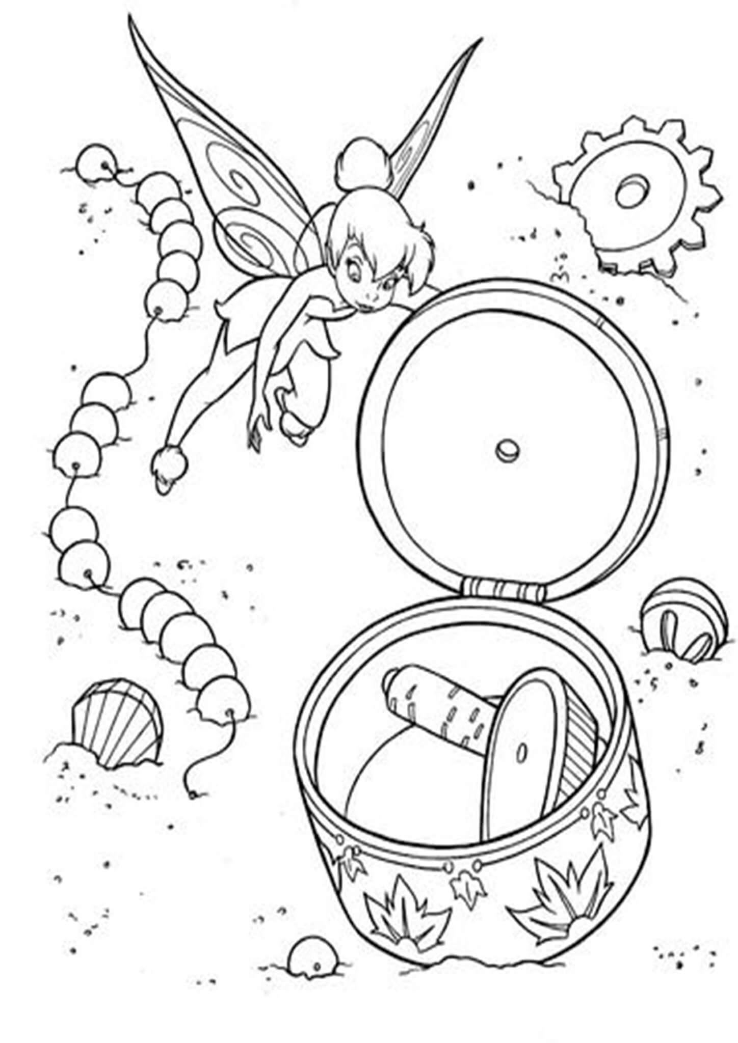 Free & Easy To Print Tinkerbell Coloring Pages - Tulamama