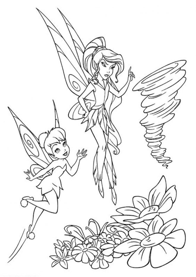 Free & Easy To Print Tinkerbell Coloring Pages - Tulamama