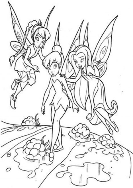 Free & Easy To Print Tinkerbell Coloring Pages - Tulamama