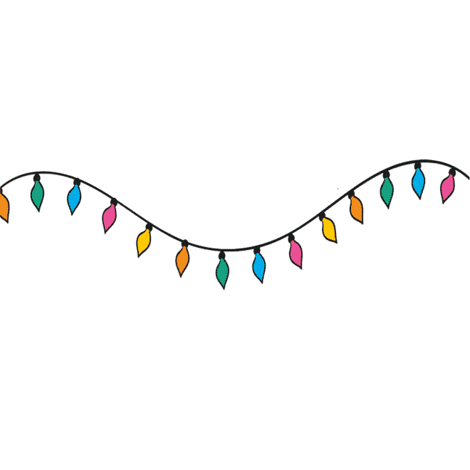 Free & Cute Christmas Lights Clipart For Your Holiday Decorations ...