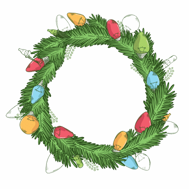 Free & Cute Christmas Lights Clipart For Your Holiday Decorations ...