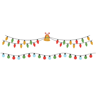 Free & Cute Christmas Lights Clipart For Your Holiday Decorations ...
