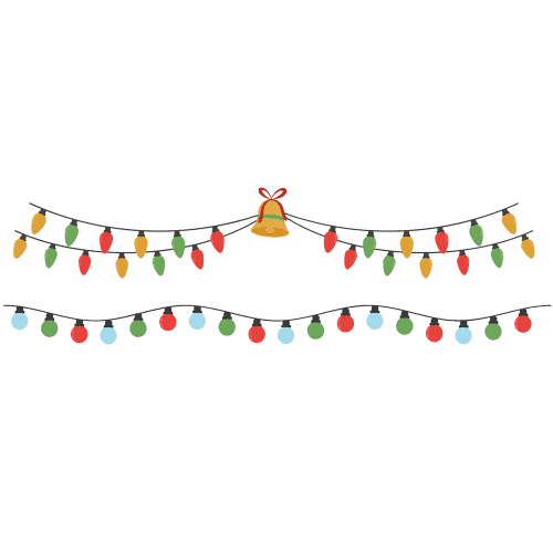 Free & Cute Christmas Lights Clipart For Your Holiday Decorations ...