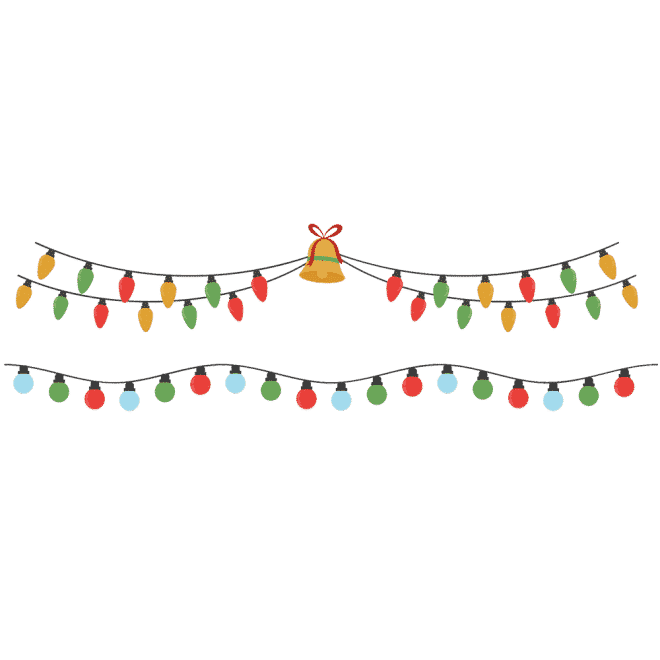 Free & Cute Christmas Lights Clipart For Your Holiday Decorations ...