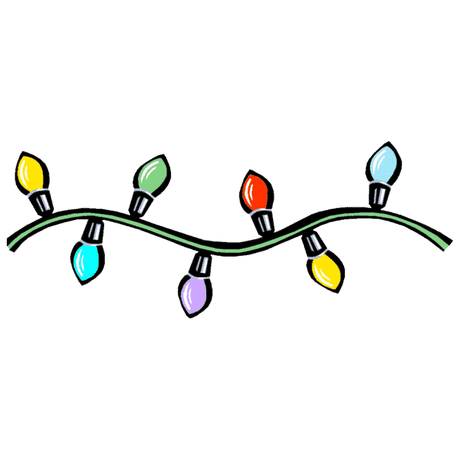 Free & Cute Christmas Lights Clipart For Your Holiday Decorations ...
