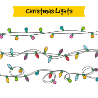 Free & Cute Christmas Lights Clipart For Your Holiday Decorations ...