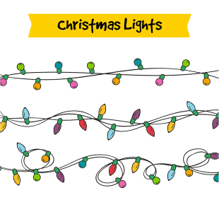 Free & Cute Christmas Lights Clipart For Your Holiday Decorations ...