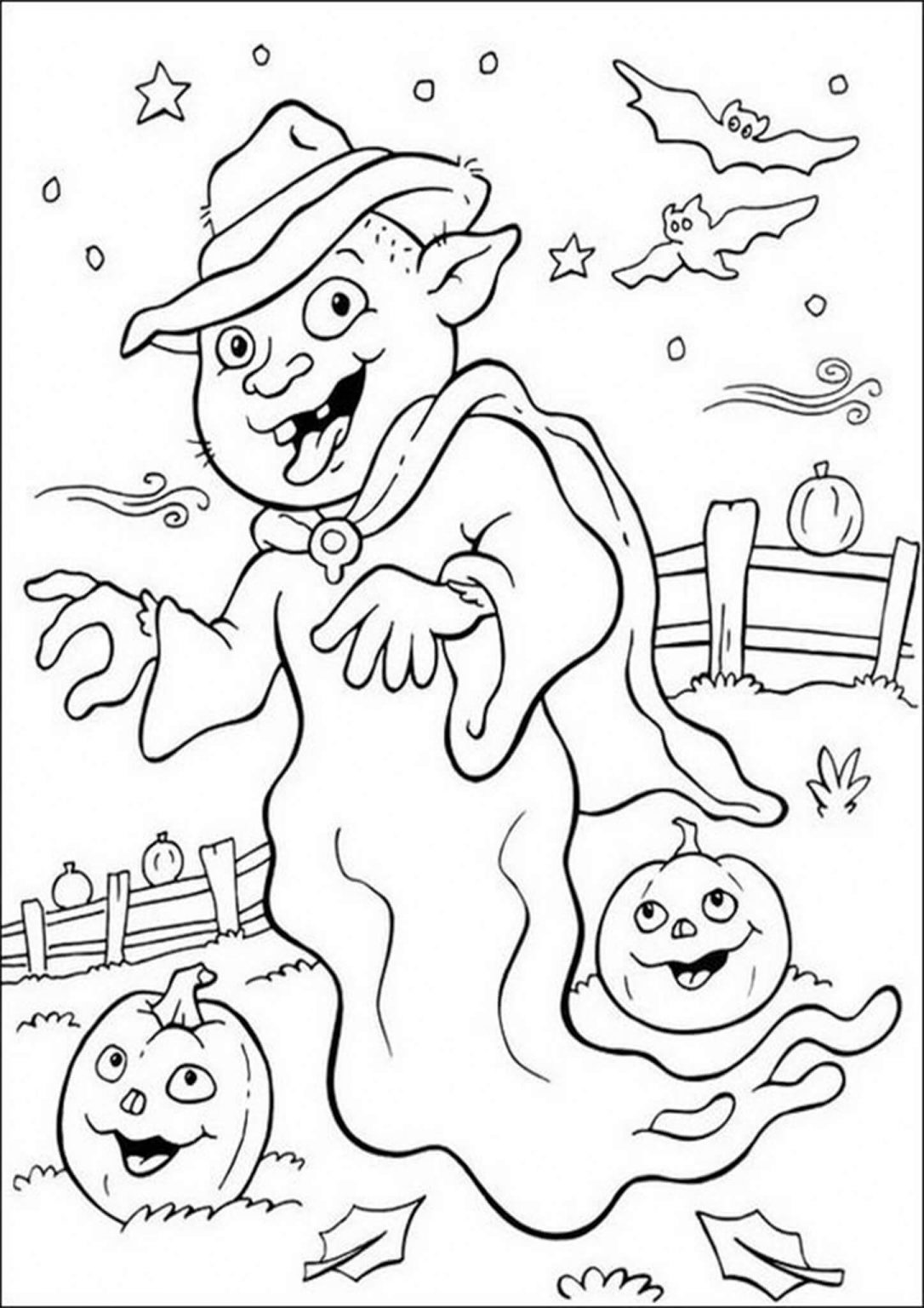 Free & Easy To Print Halloween Coloring Pages - Tulamama