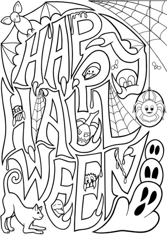 Free & Easy To Print Halloween Coloring Pages - Tulamama