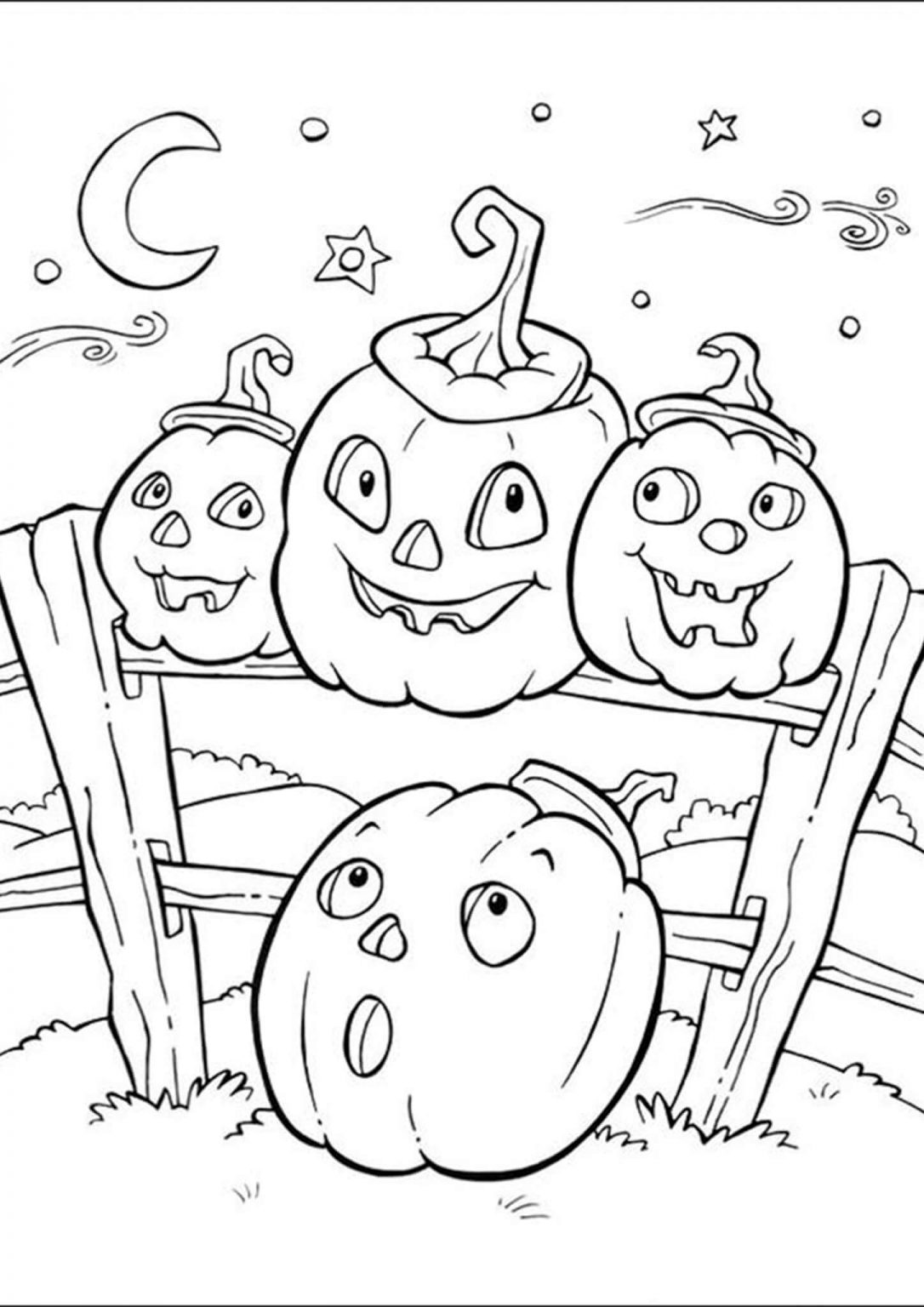 Free & Easy To Print Halloween Coloring Pages - Tulamama