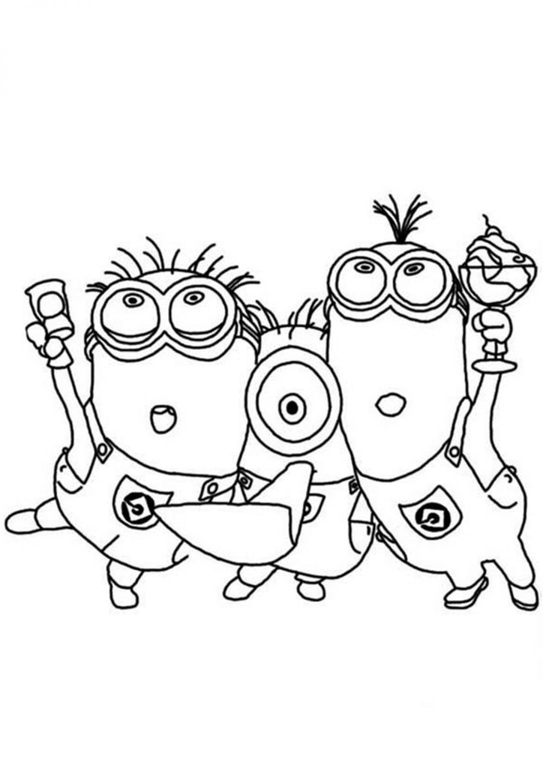Free & Easy To Print Minions Coloring Pages - Tulamama