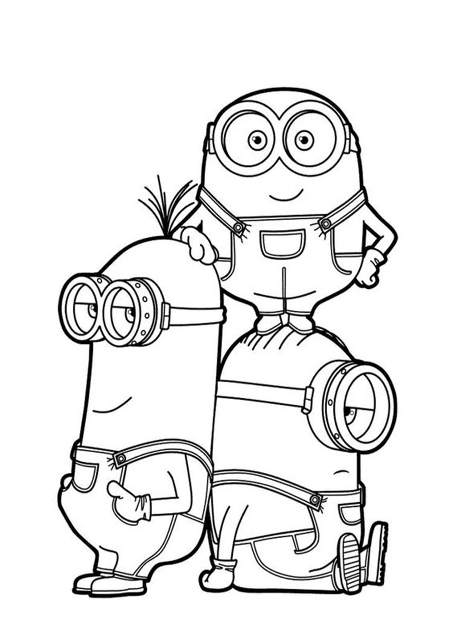 Free & Easy To Print Minions Coloring Pages - Tulamama