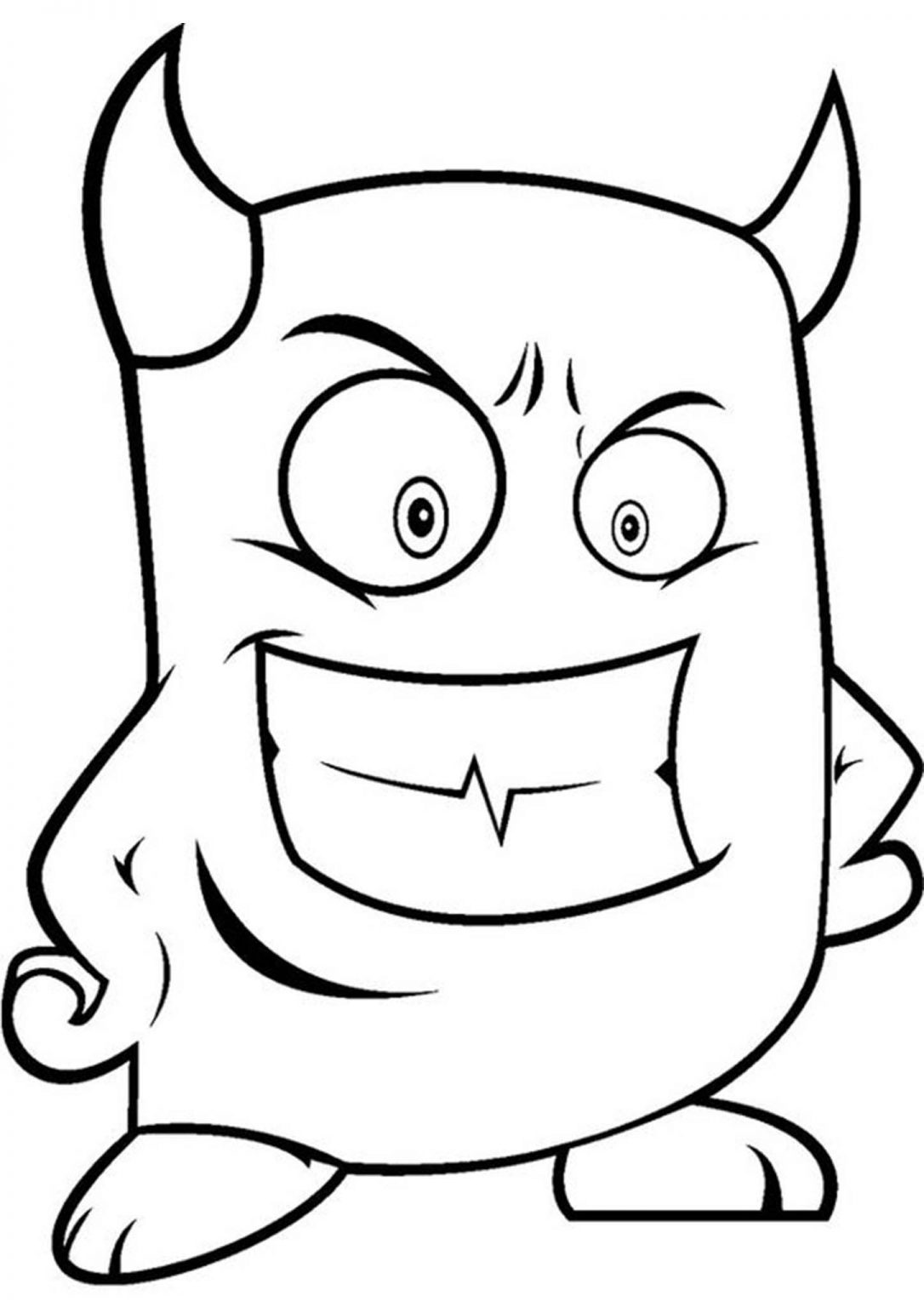 Free & Easy To Print Monster Coloring Pages - Tulamama