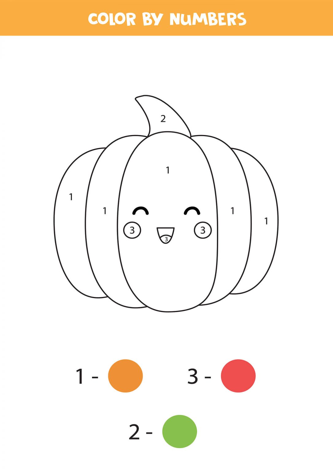 Free Printable Thanksgiving Color by Number - Tulamama