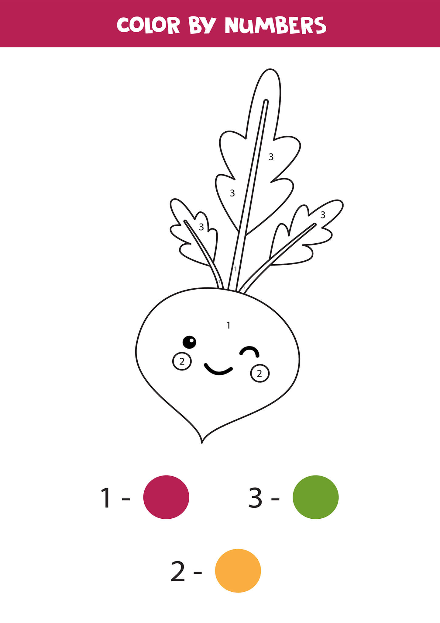 Free Printable Thanksgiving Color by Number - Tulamama