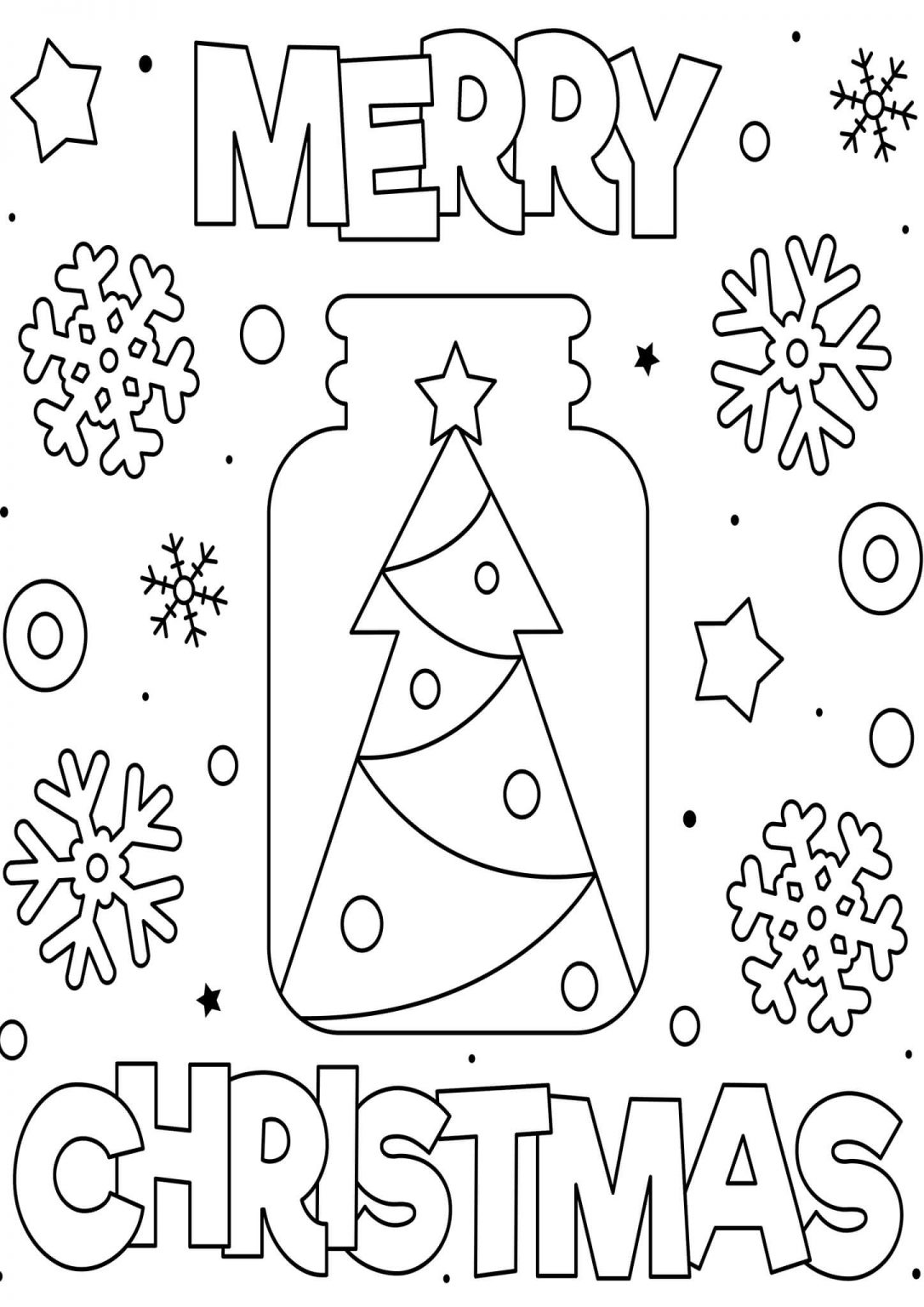 Free & Easy To Print Christmas Coloring Pages - Tulamama