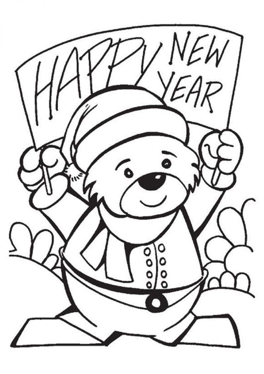 Free & Easy To Print Happy New Year Coloring Pages - Tulamama