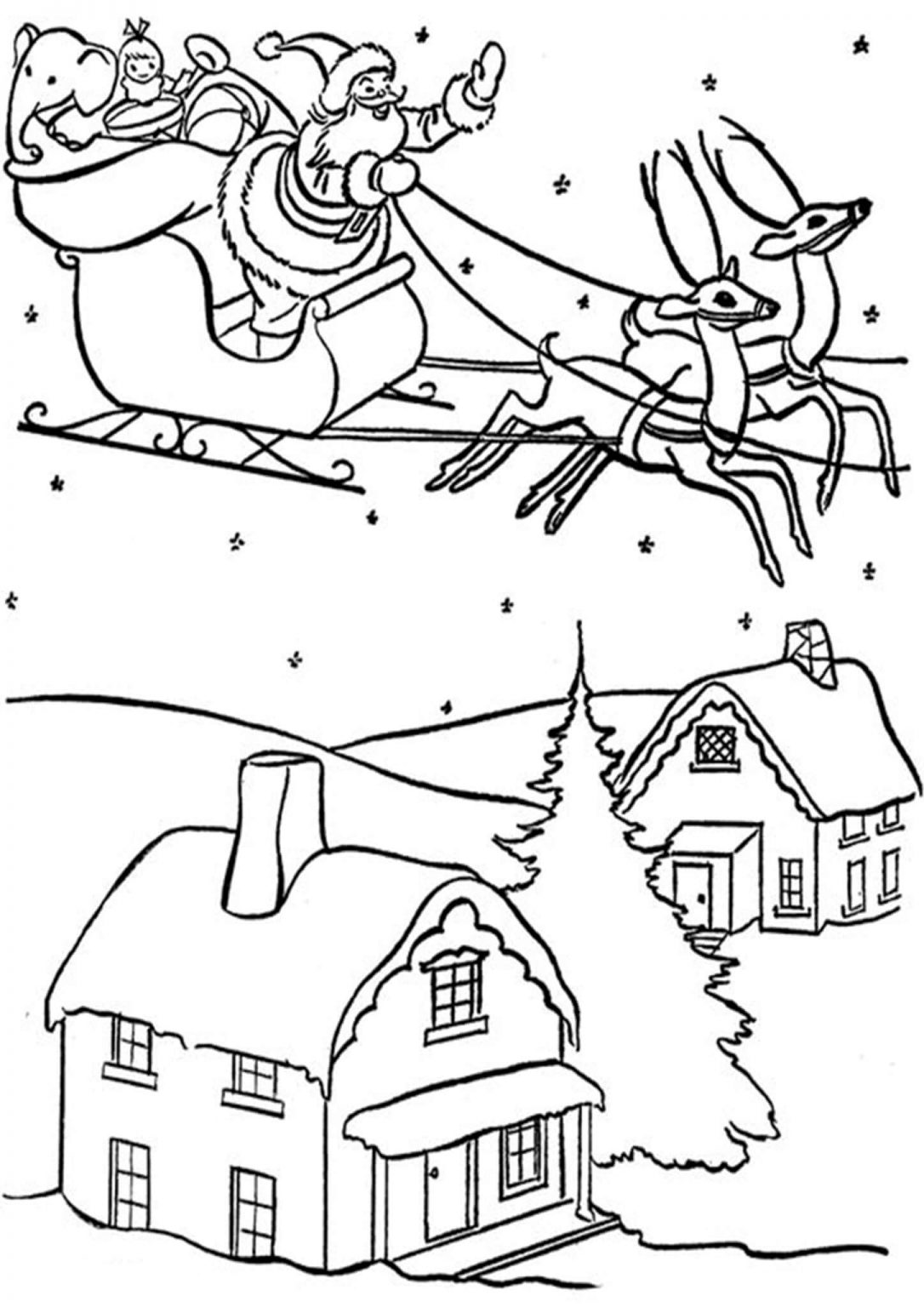 Free Printable Reindeer Coloring Pages - Tulamama