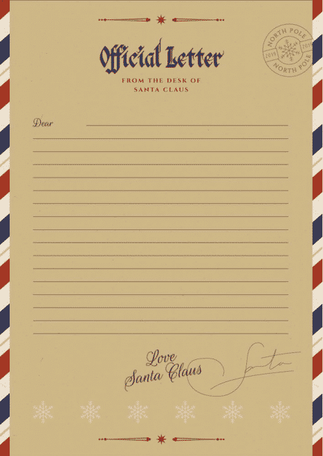 The Cutest Free Printable Santa Letterhead & Christmas Stationery ...