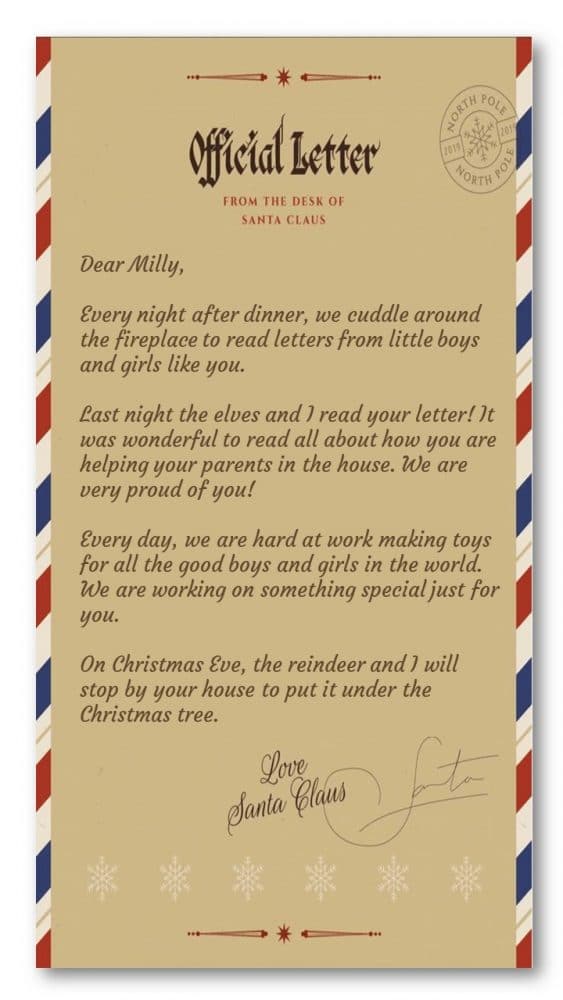 Comprehensive List Of Letters From Santa Ideas - Tulamama
