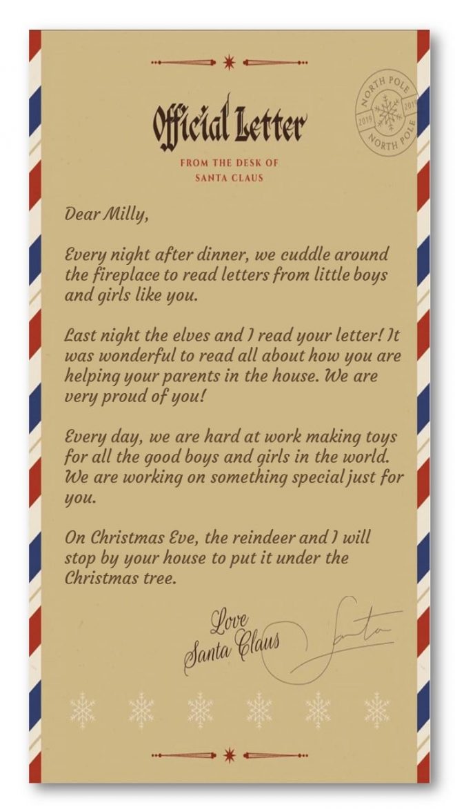 Comprehensive List Of Letters From Santa Ideas - Tulamama