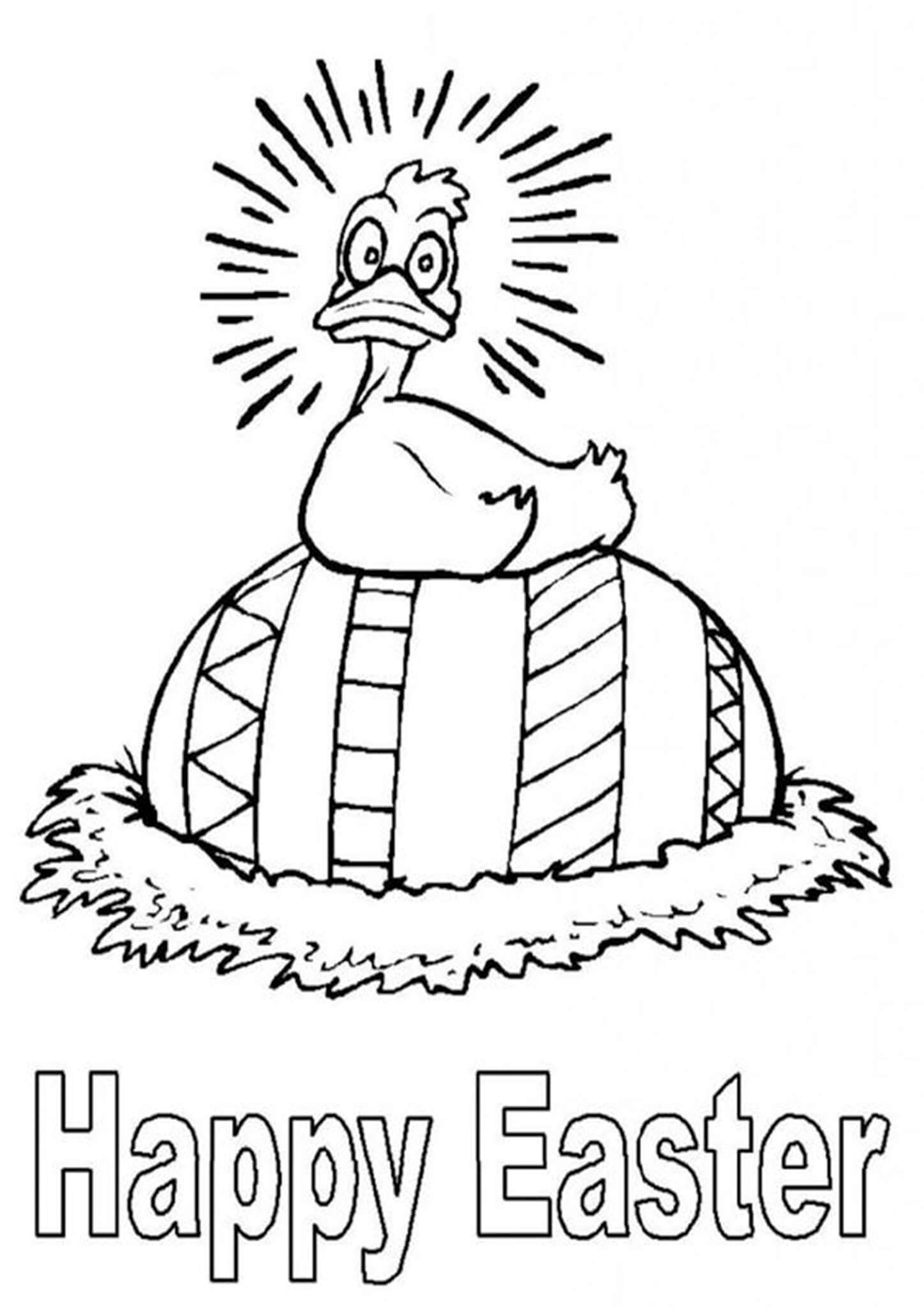 Free & Easy To Print Easter Coloring Pages - Tulamama