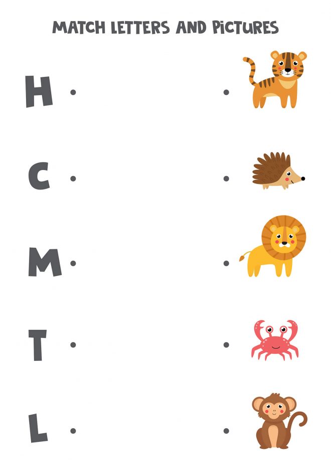 Free Printable Letter Matching Worksheets - Tulamama