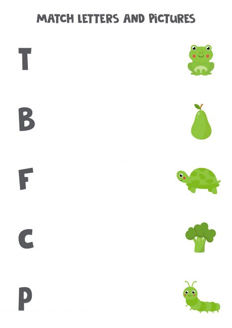 Free Printable Letter Matching Worksheets - Tulamama