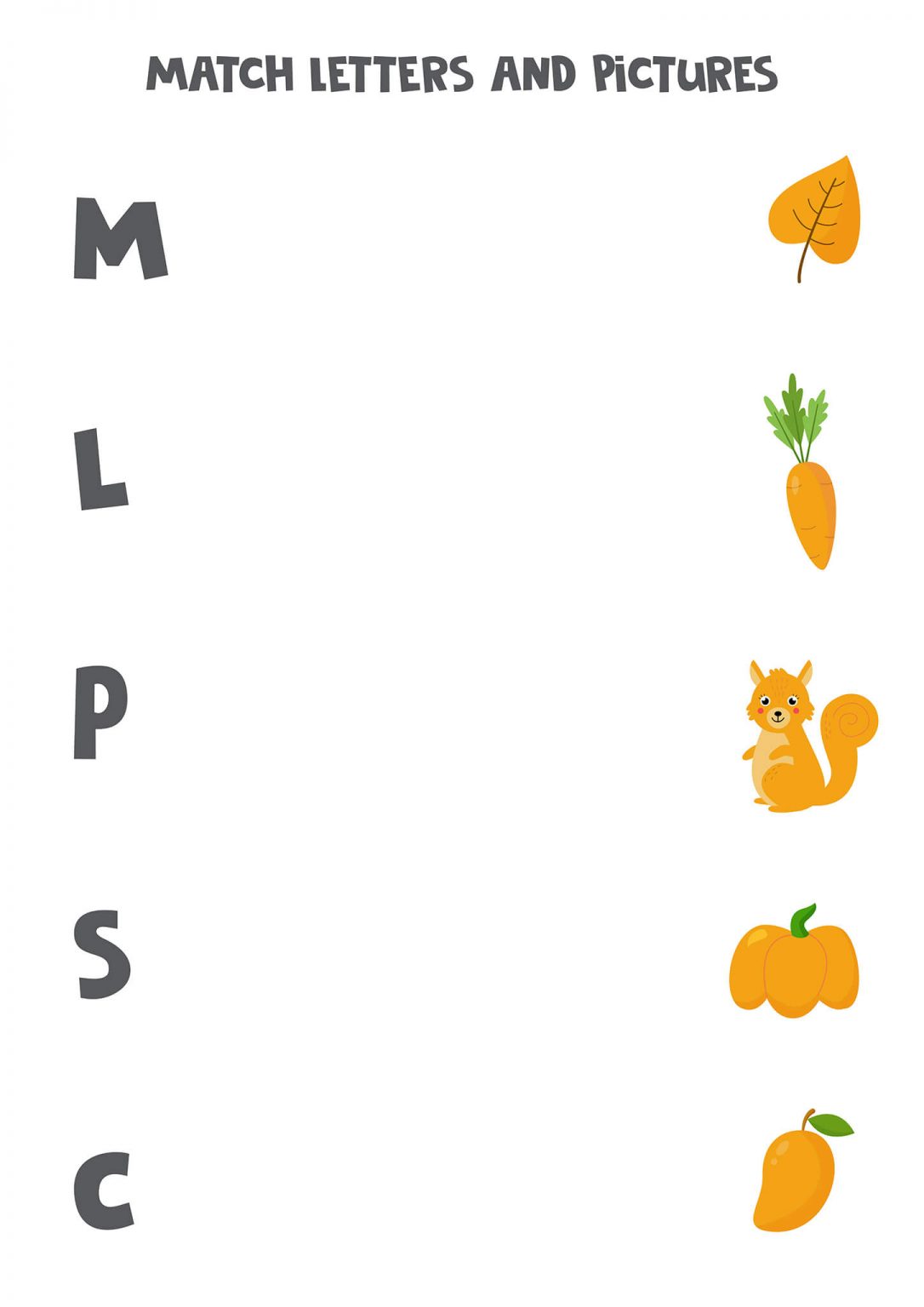 Free Printable Letter Matching Worksheets - Tulamama