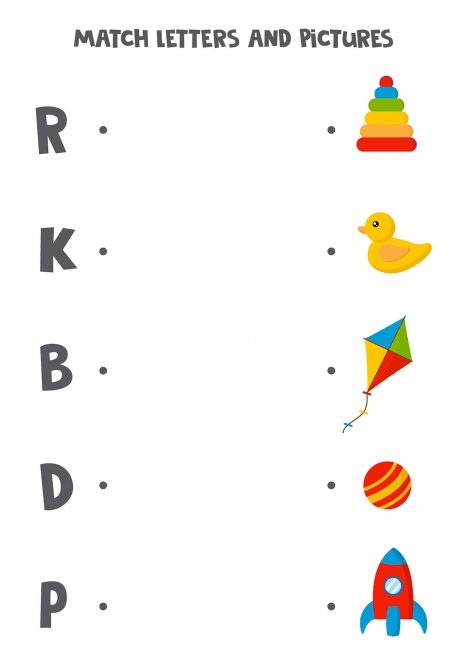 Free Printable Letter Matching Worksheets - Tulamama