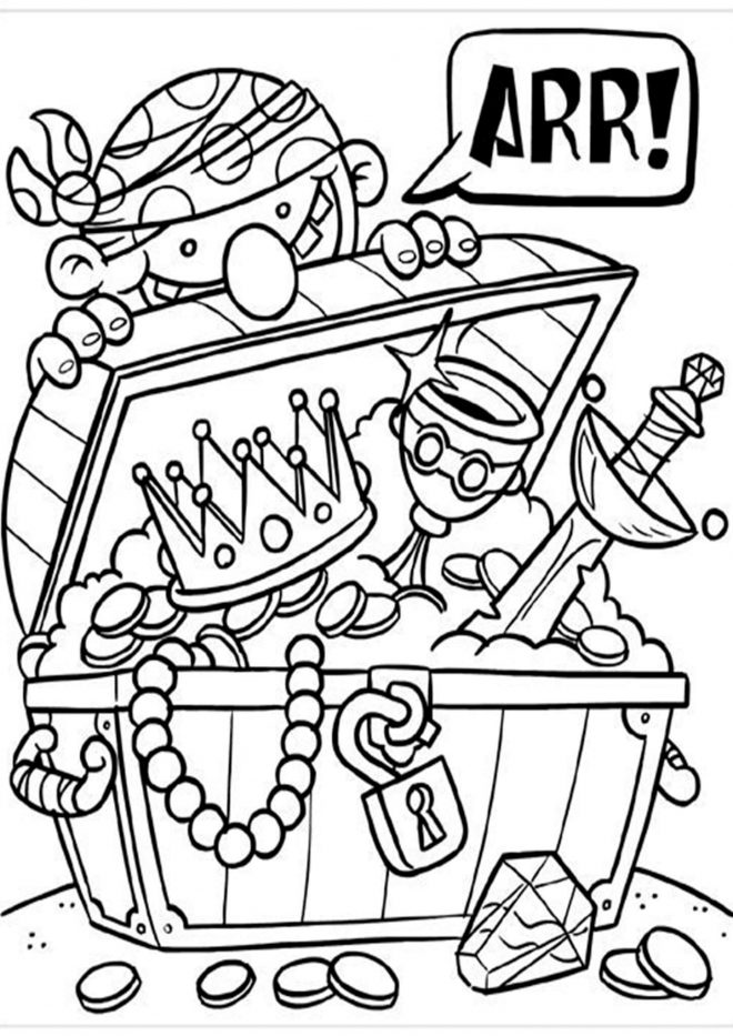 Free & Easy To Print Pirate Coloring Pages - Tulamama